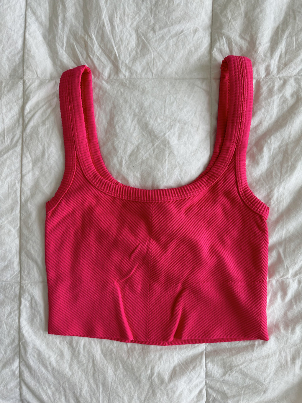 CHEVRON CROPPED BOXY TANKS – Olive Lynn