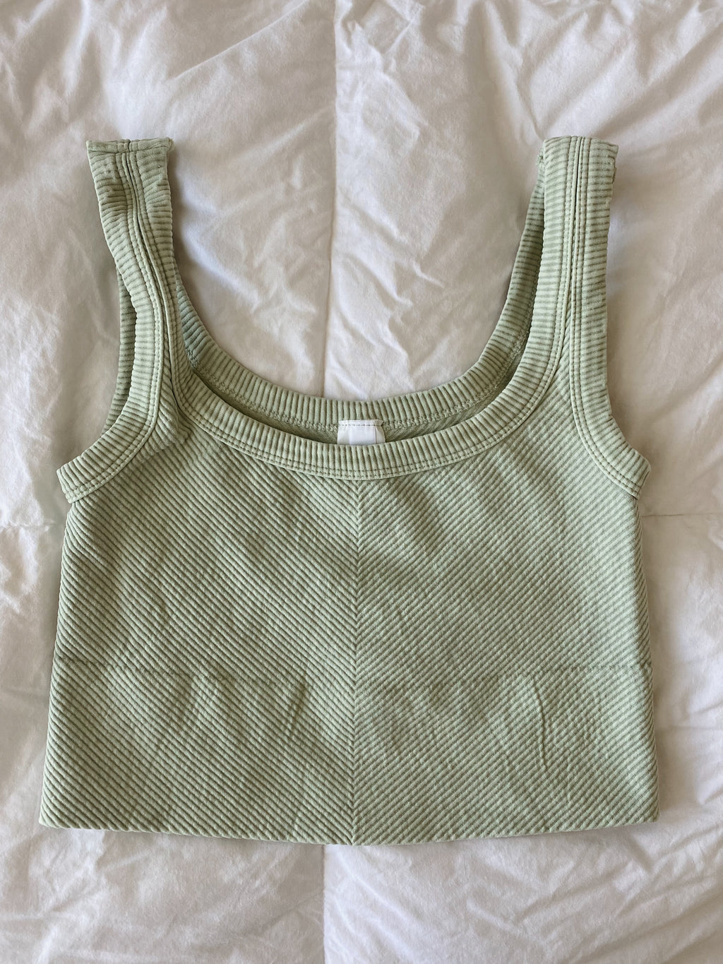 CHEVRON CROPPED BOXY TANKS – Olive Lynn