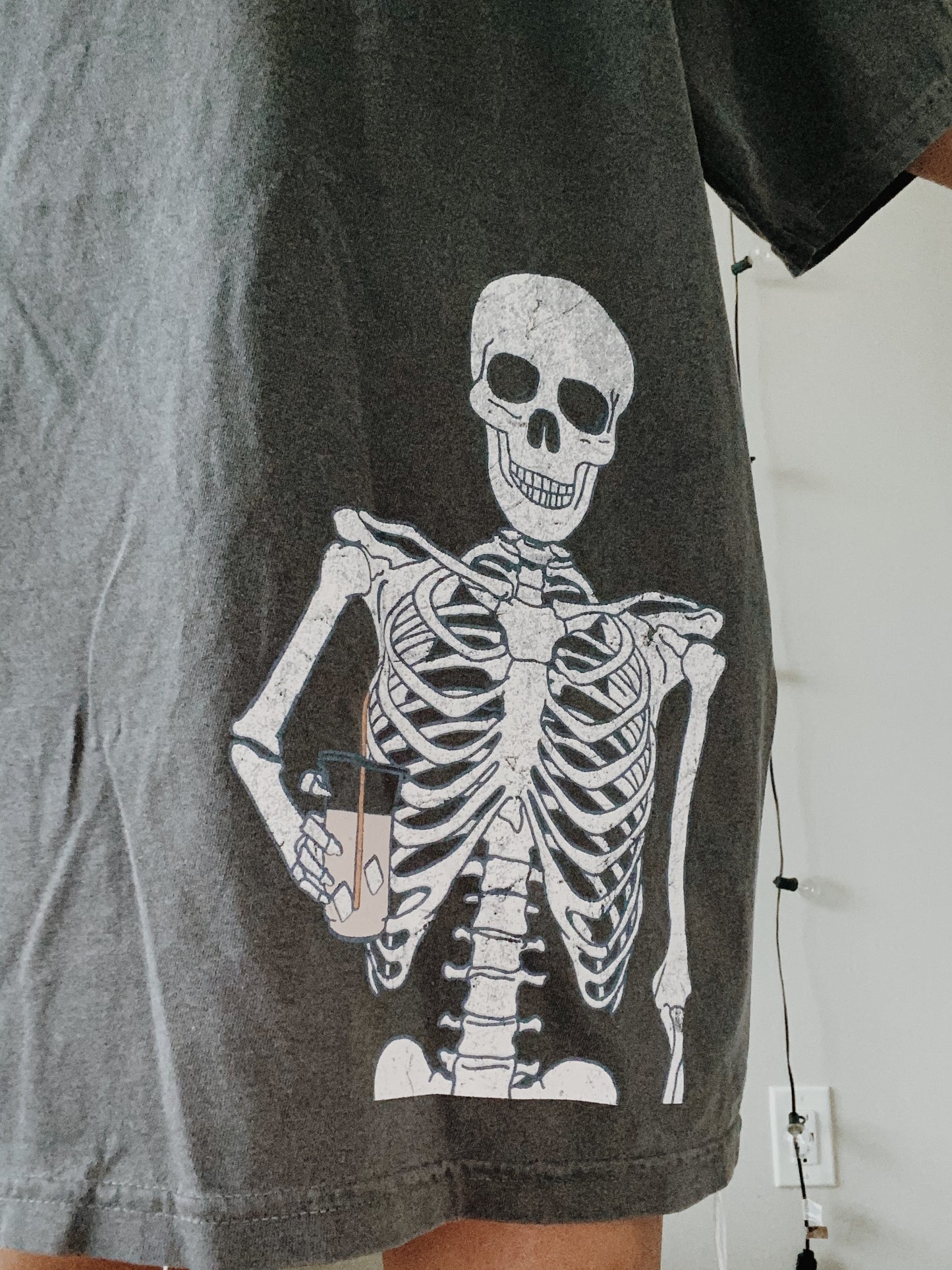 ICED COFFEE SKELETON TEE – Olive Lynn