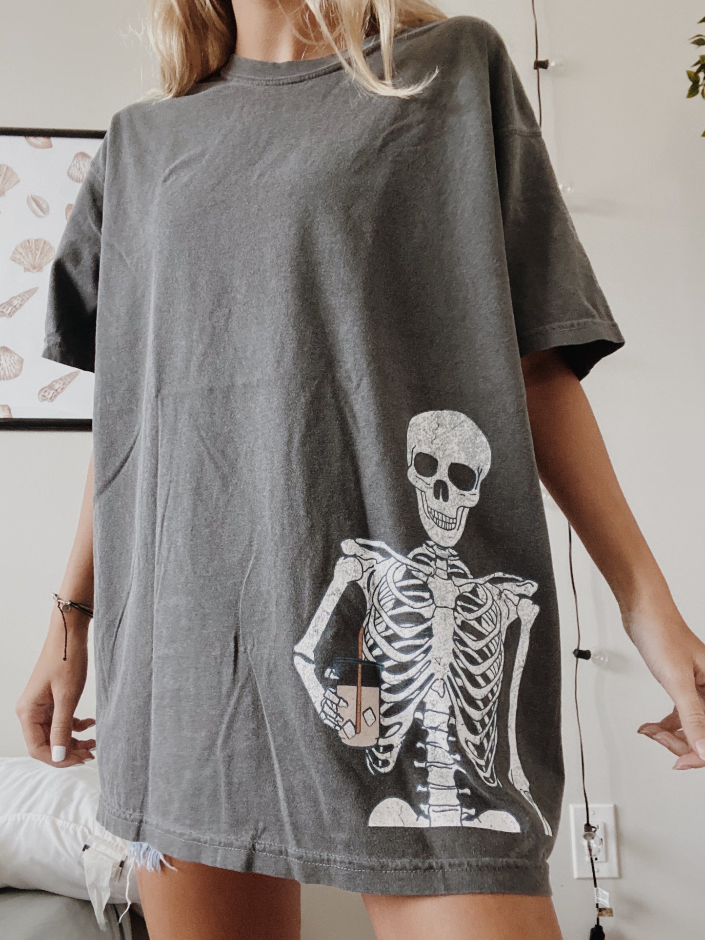 ICED COFFEE SKELETON TEE – Olive Lynn